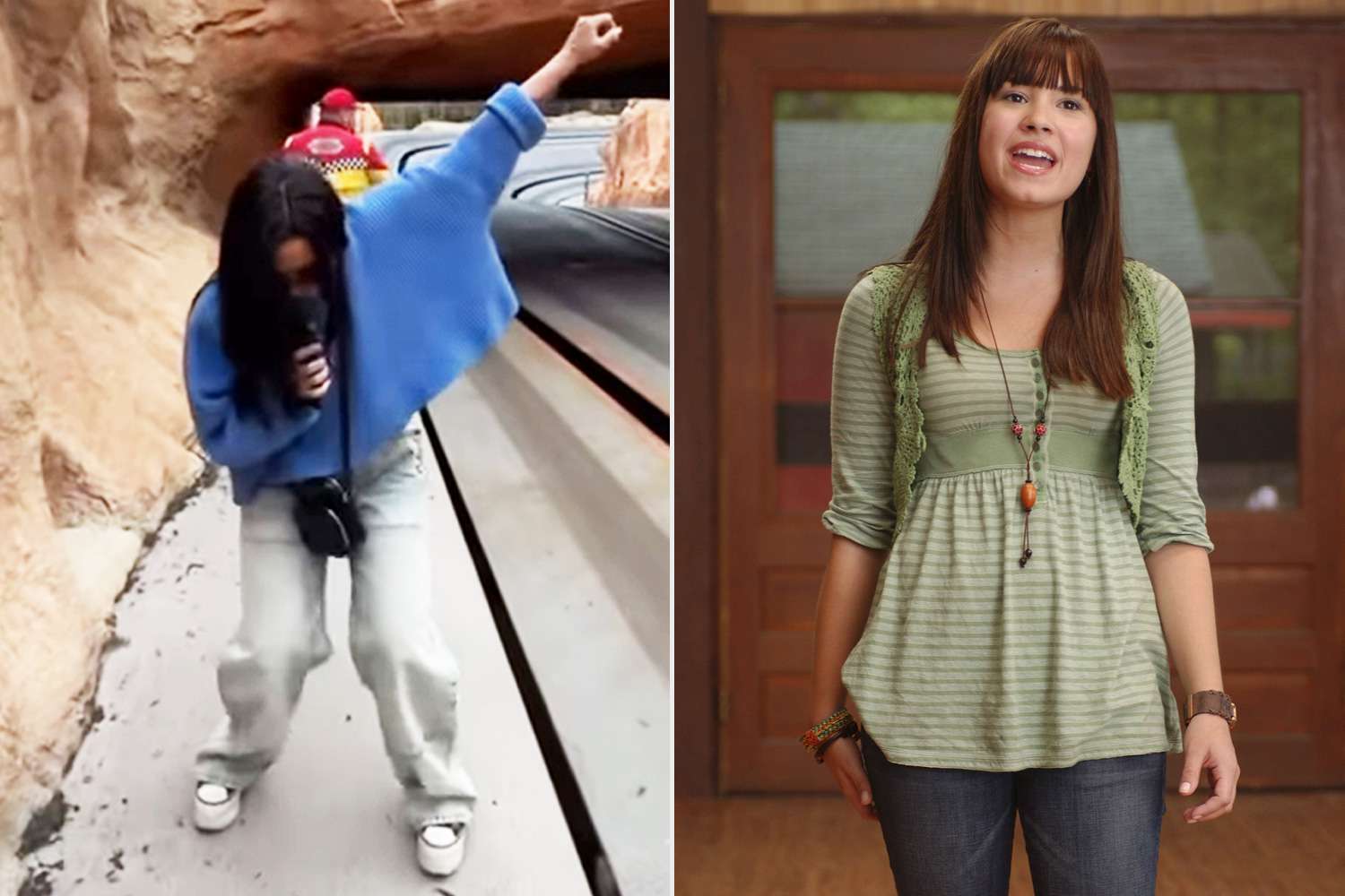 Watch Demi Lovato recreate iconic “Camp Rock” 'Dis-knees' pose multiple times in public