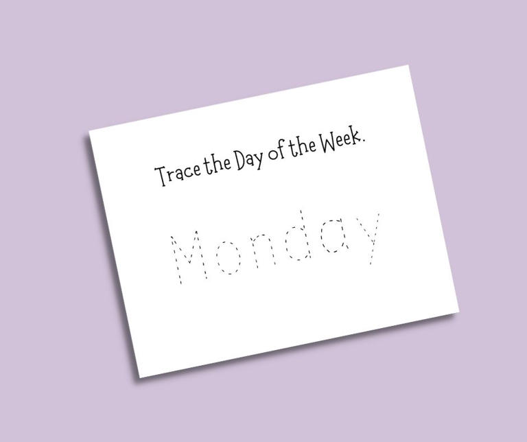 Tracing Paper Printable Worksheets for Kids