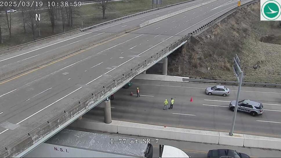 I-77 north ramp remains closed indefinitely after bridge incident