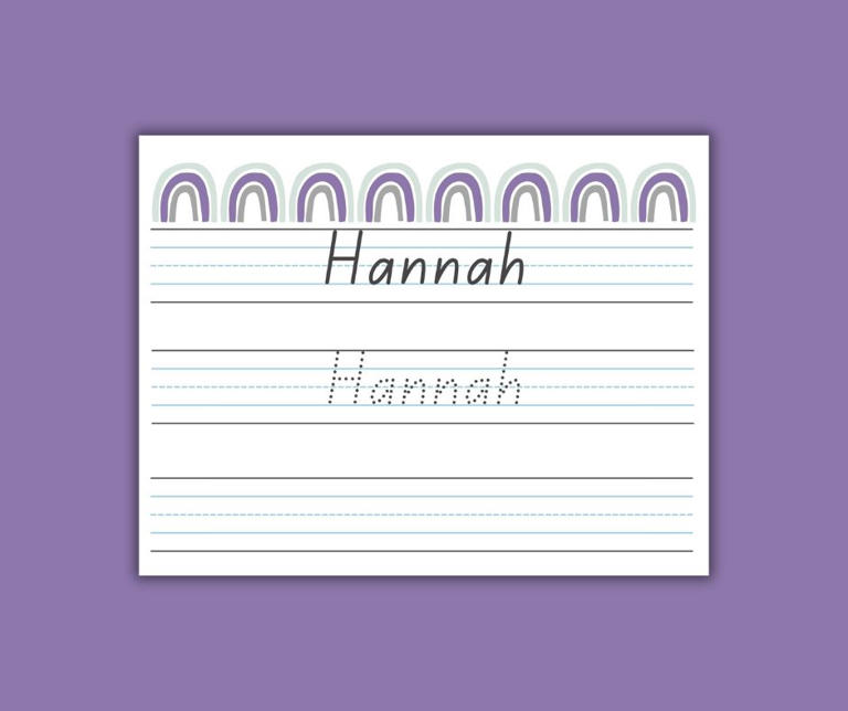 Tracing Paper Printable Worksheets for Kids