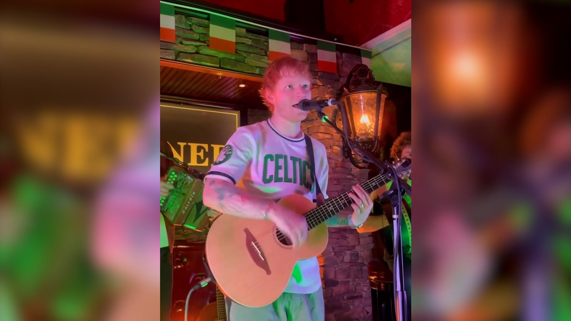 Pop star Ed Sheeran holds a surprise concert at an Irish pub for St ...