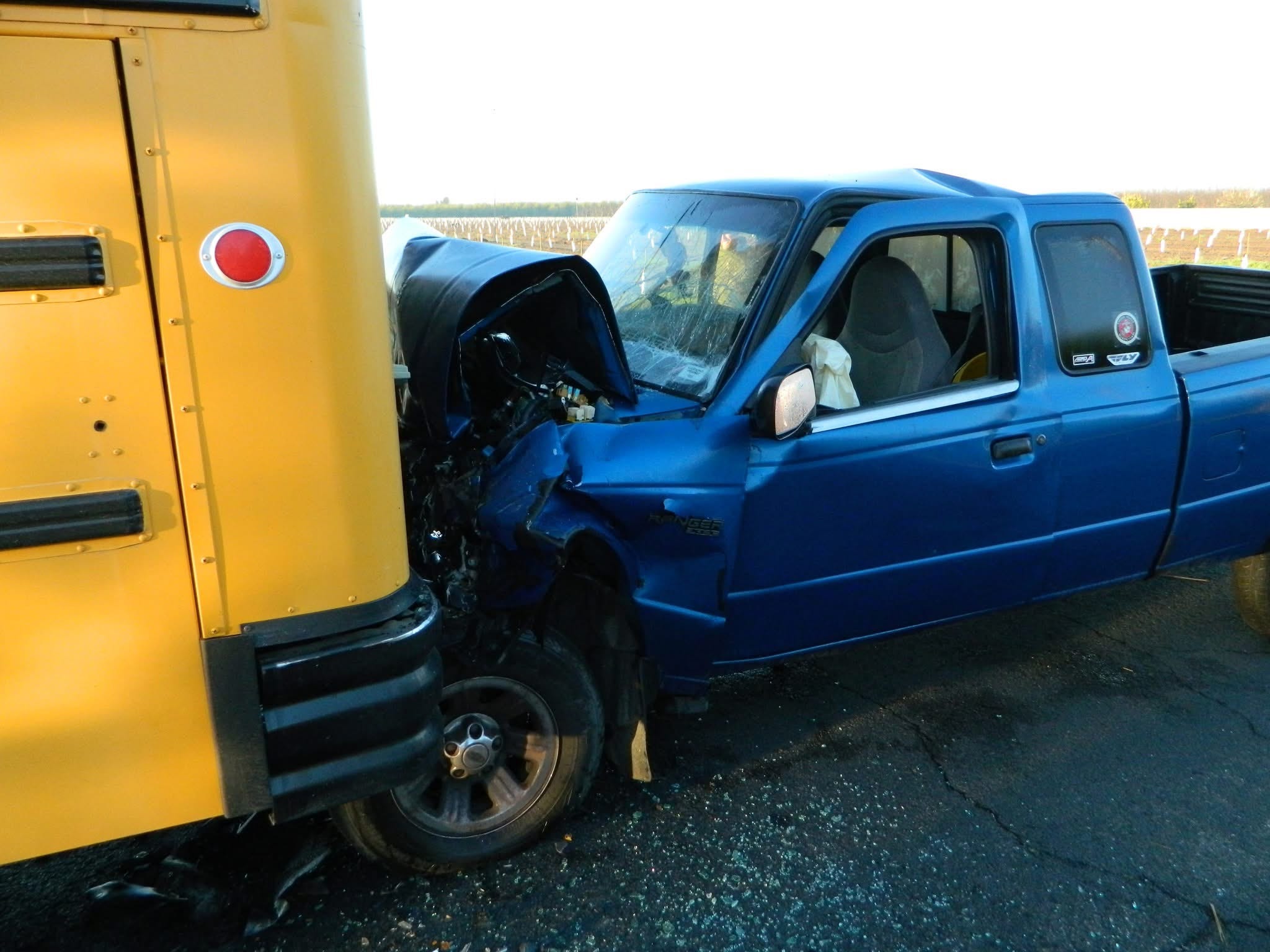 4 injured after teen driver crashes into school bus in San Joaquin ...
