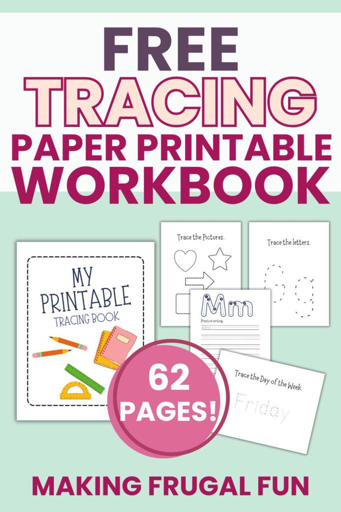 Tracing Paper Printable Worksheets for Kids