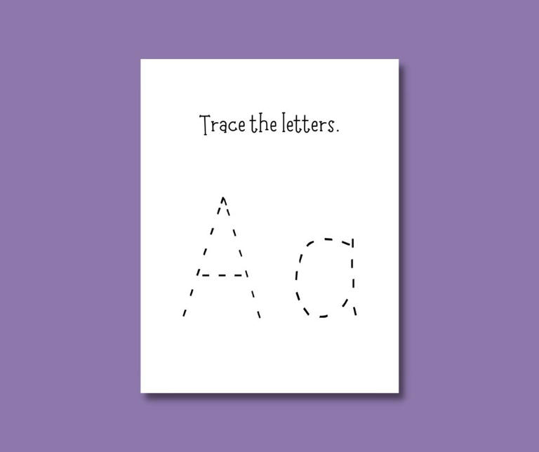 Tracing Paper Printable Worksheets for Kids