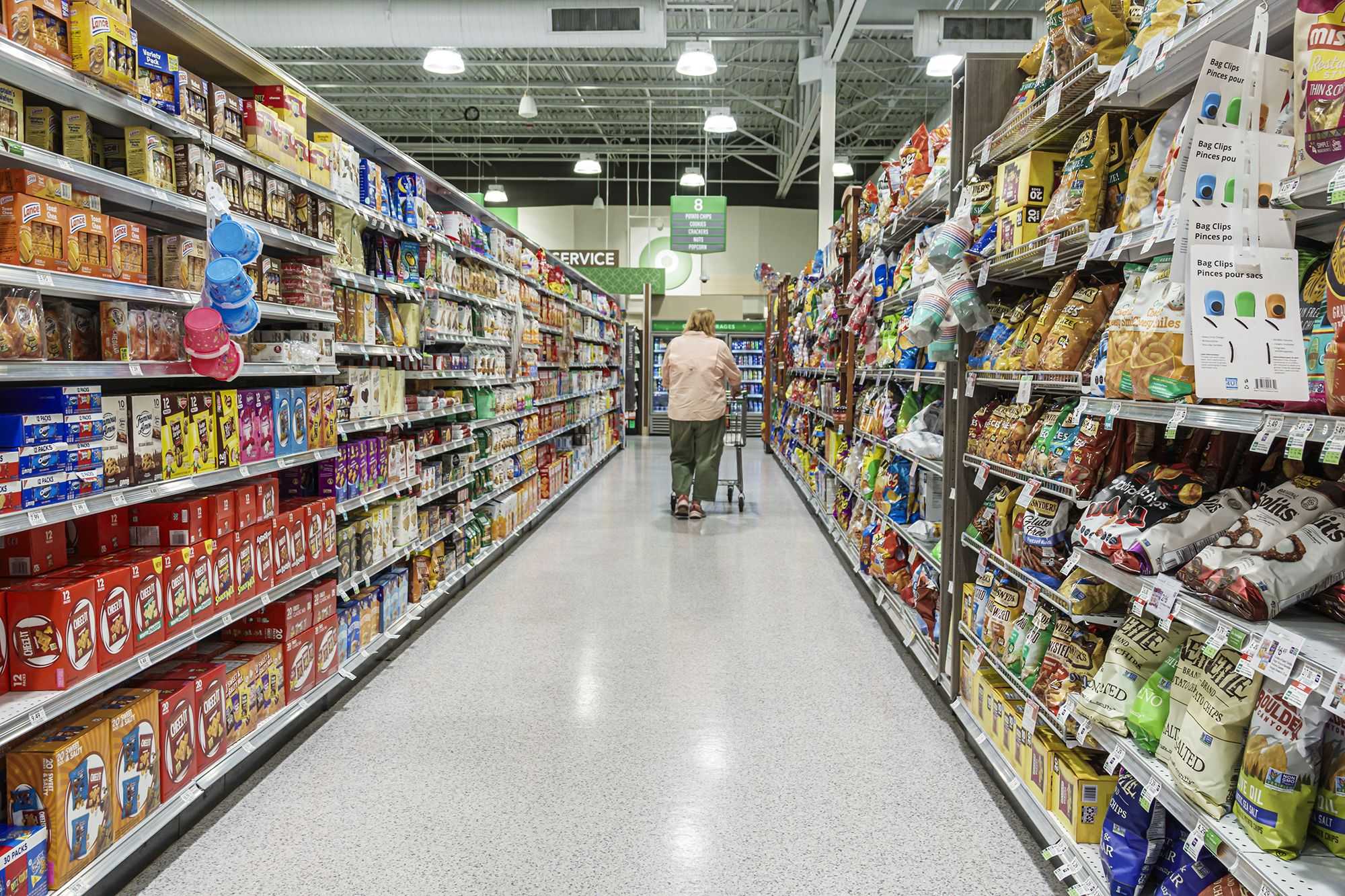Shoppers are buying less chips and cookies. Here's why
