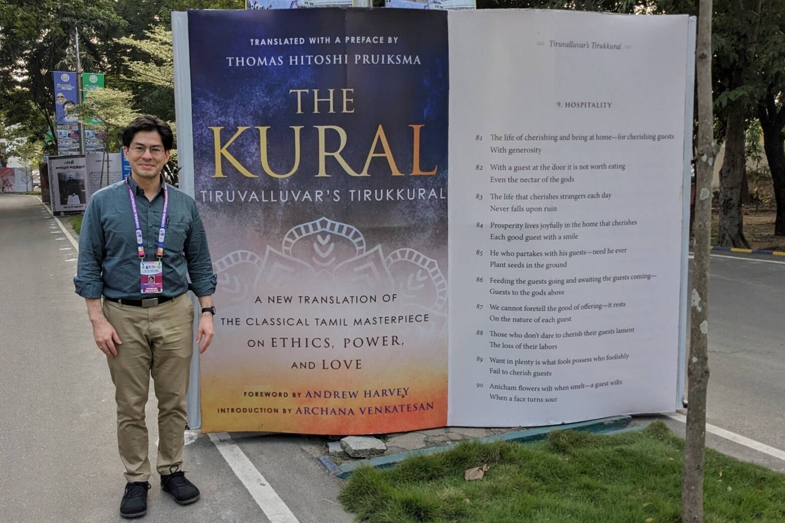 Island poet and translator gets rock star treatment in India