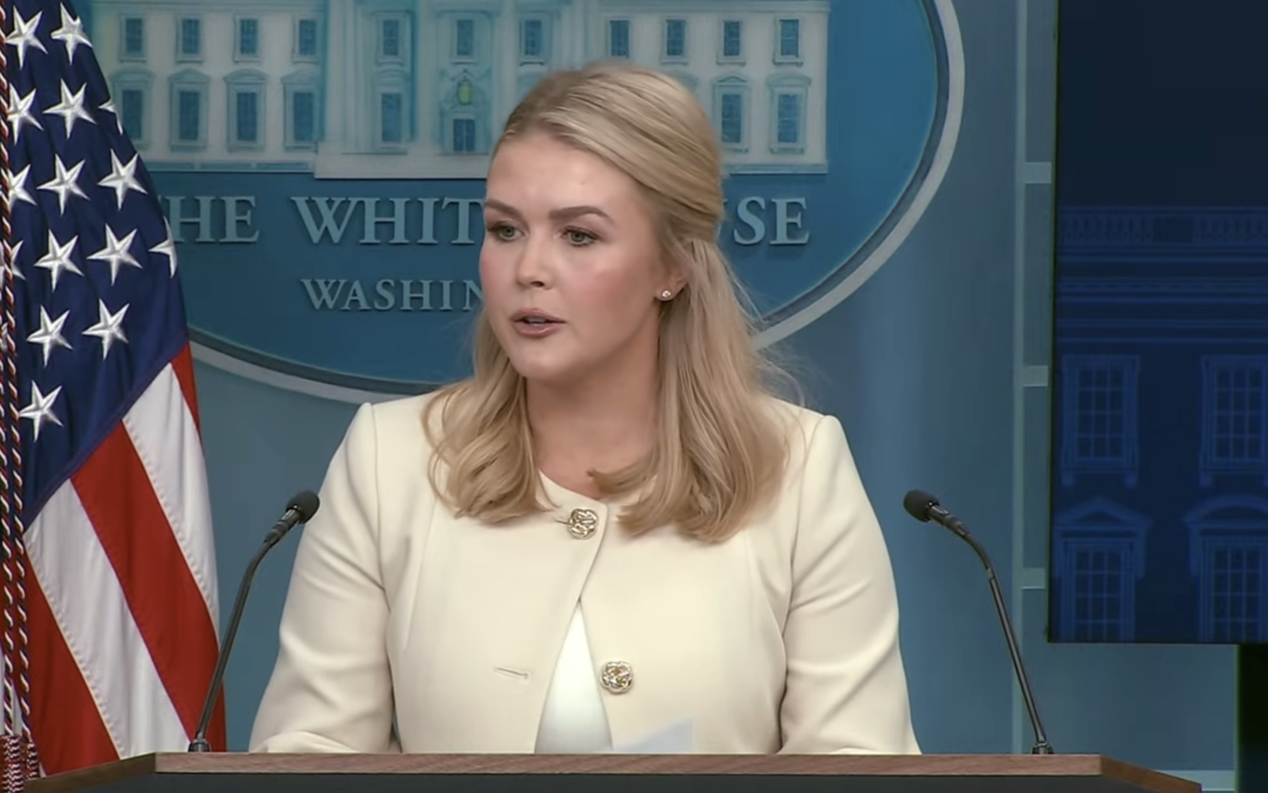 'Let Me Say That Again': Karoline Leavitt Gets Into Heated Exchange ...