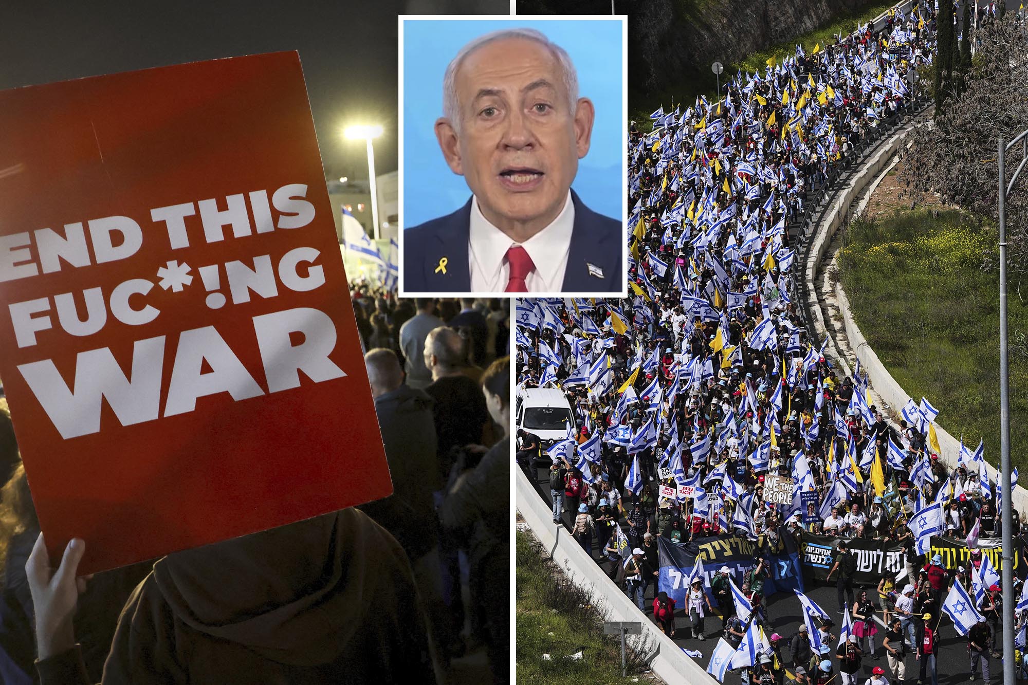 40,000 Israelis protest Netanyahu’s return to war in Gaza and his plans ...