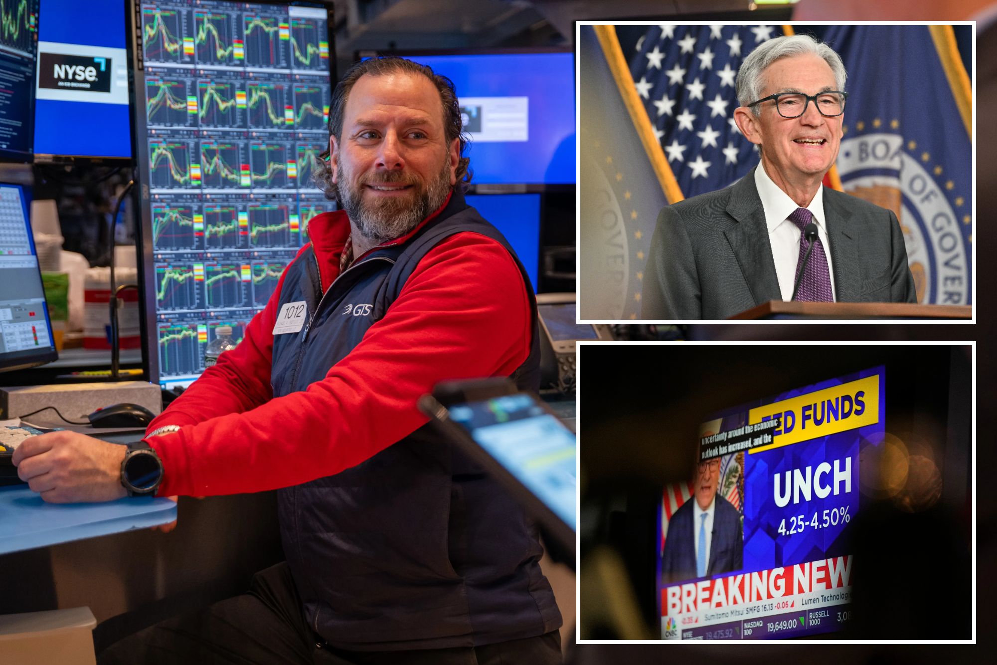 Dow jumps nearly 400 points after Fed signals rate cuts still on table