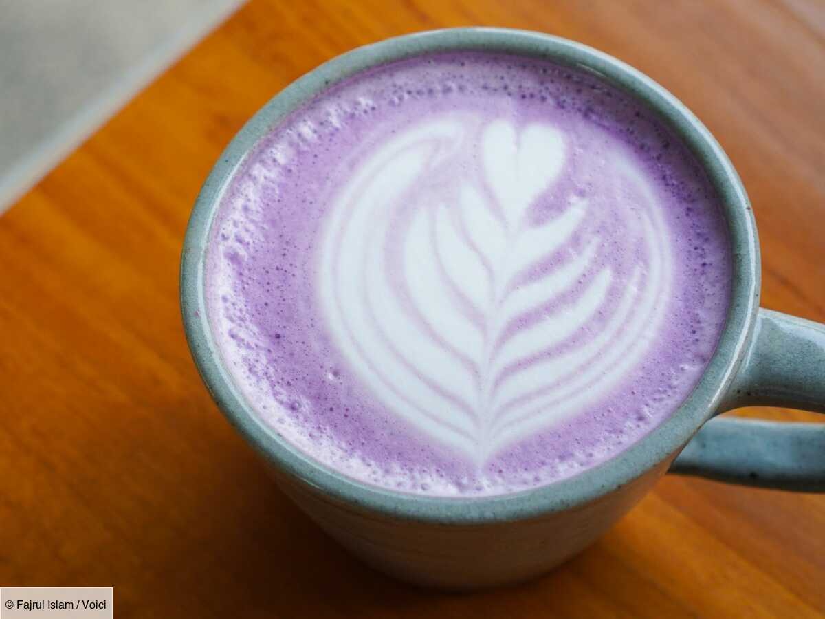 Ube latte : bonne alternative au matcha latte, cette boisson ultra ...