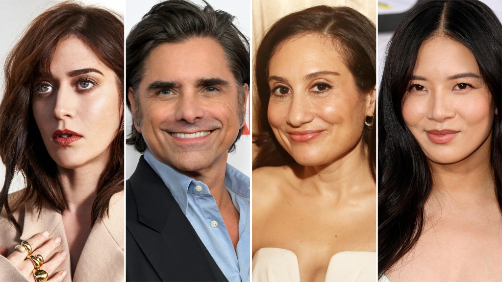 Lizzy Caplan, John Stamos, Lucy DeVito & Christine Ko Set Thriller ...