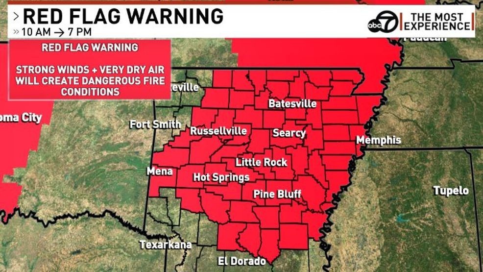 Firefighters responded to nearly 100 wildfires across Arkansas