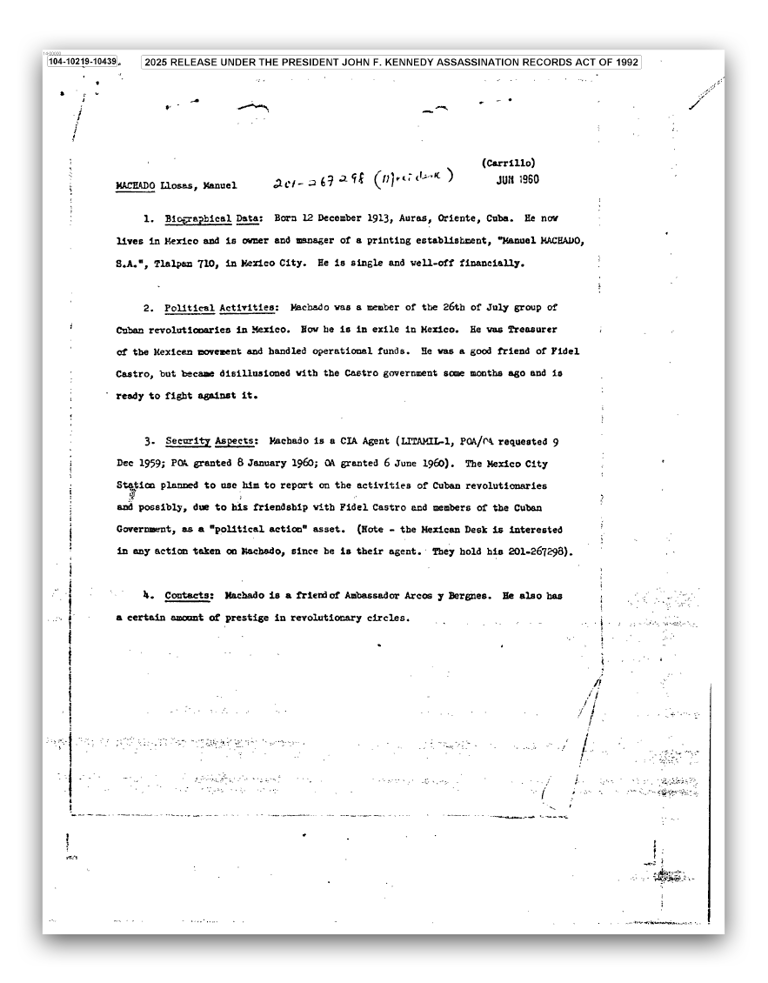 CIA secrets and exposed agents: See unredacted details from the JFK files