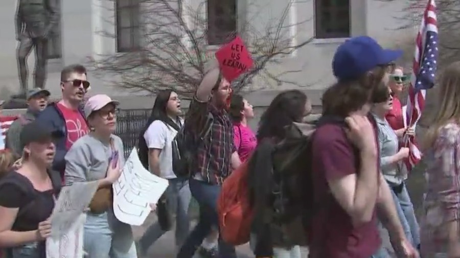 Protesters oppose Ohio’s higher education bill