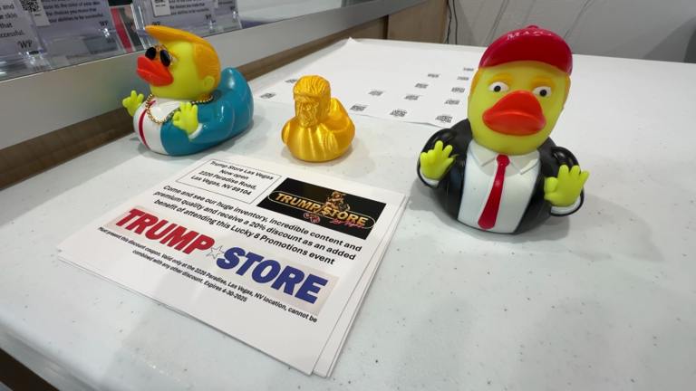 Elvis-inspired Trump merch? New Las Vegas store turns heads