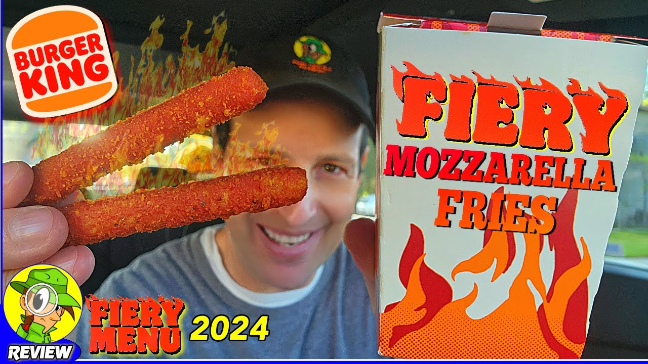 Burger King® Fiery Mozzarella Fries Review Fiery Menu! Peep THIS Out!