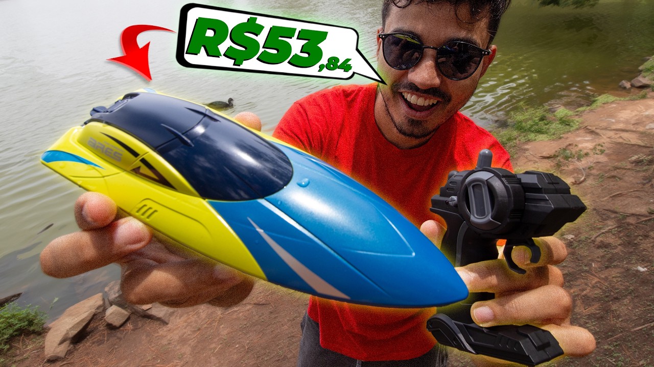 Comprei Uma Lancha de Controle Remoto Barata! Paguei Menos de R$60 ...