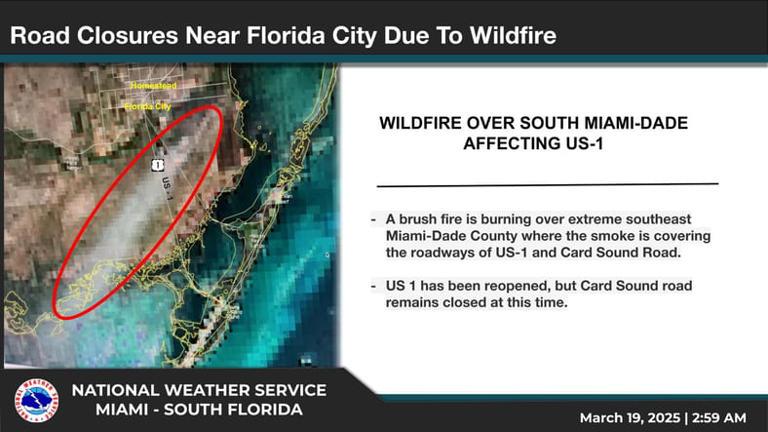 Local wildfire threatening NASCAR weekend at Homestead Miami