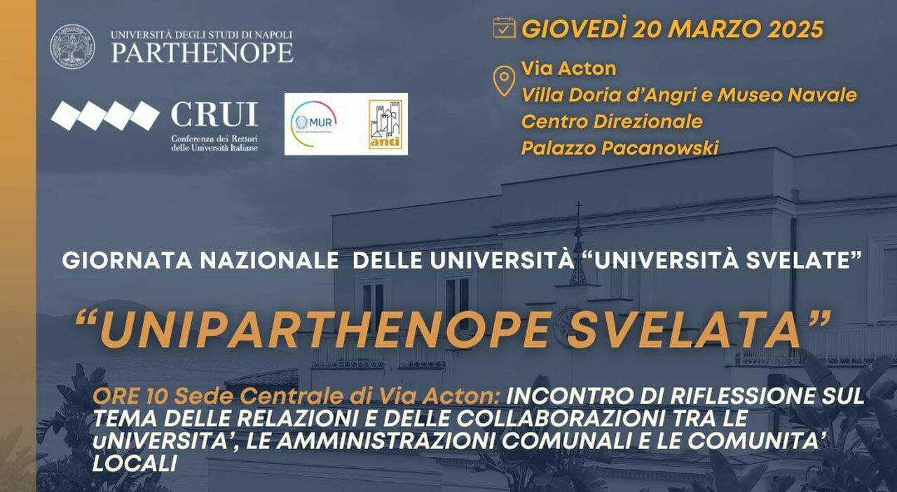 Uniparthenope apre le sue porte e svela il suo patrimonio scientifico e ...