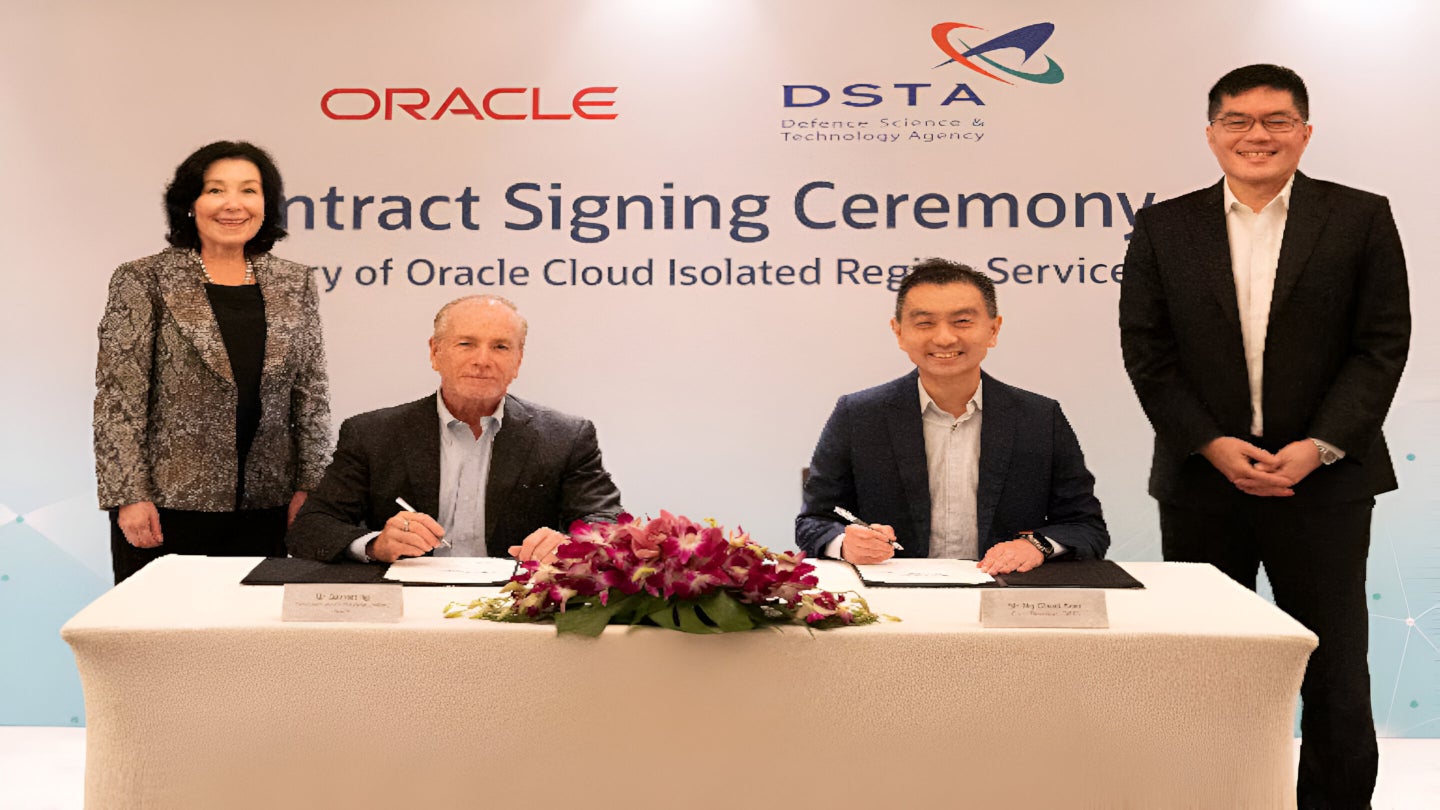Oracle to offer “air-gapped” cloud services to Singapore military