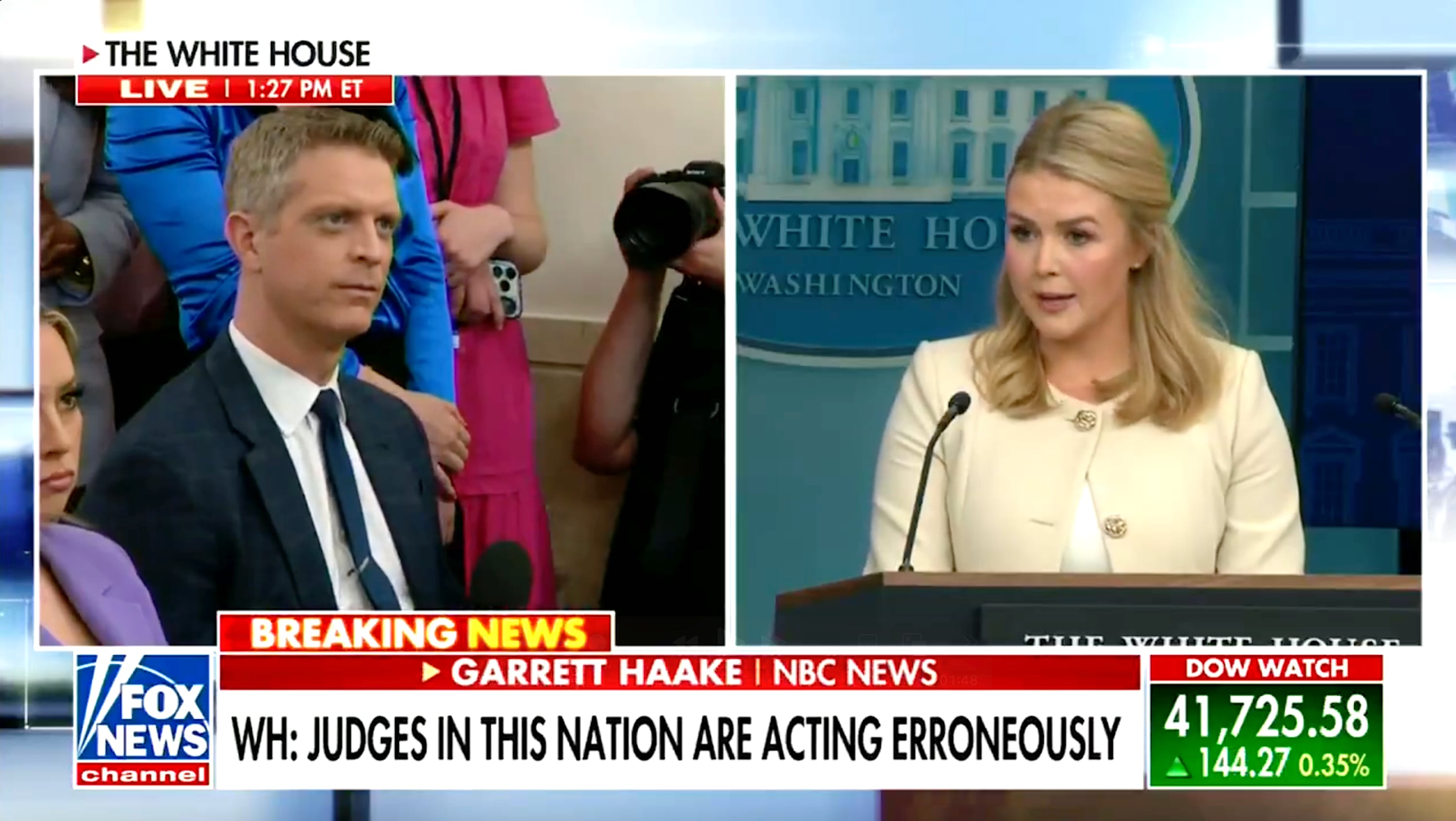 Reporter Calls Out Leavitt for Misleading About ‘Democrat’ Judge ...