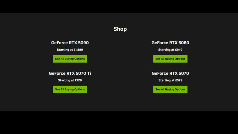 Nvidia has cut the MSRP of RTX 50-series FE cards in the UK and Europe ...