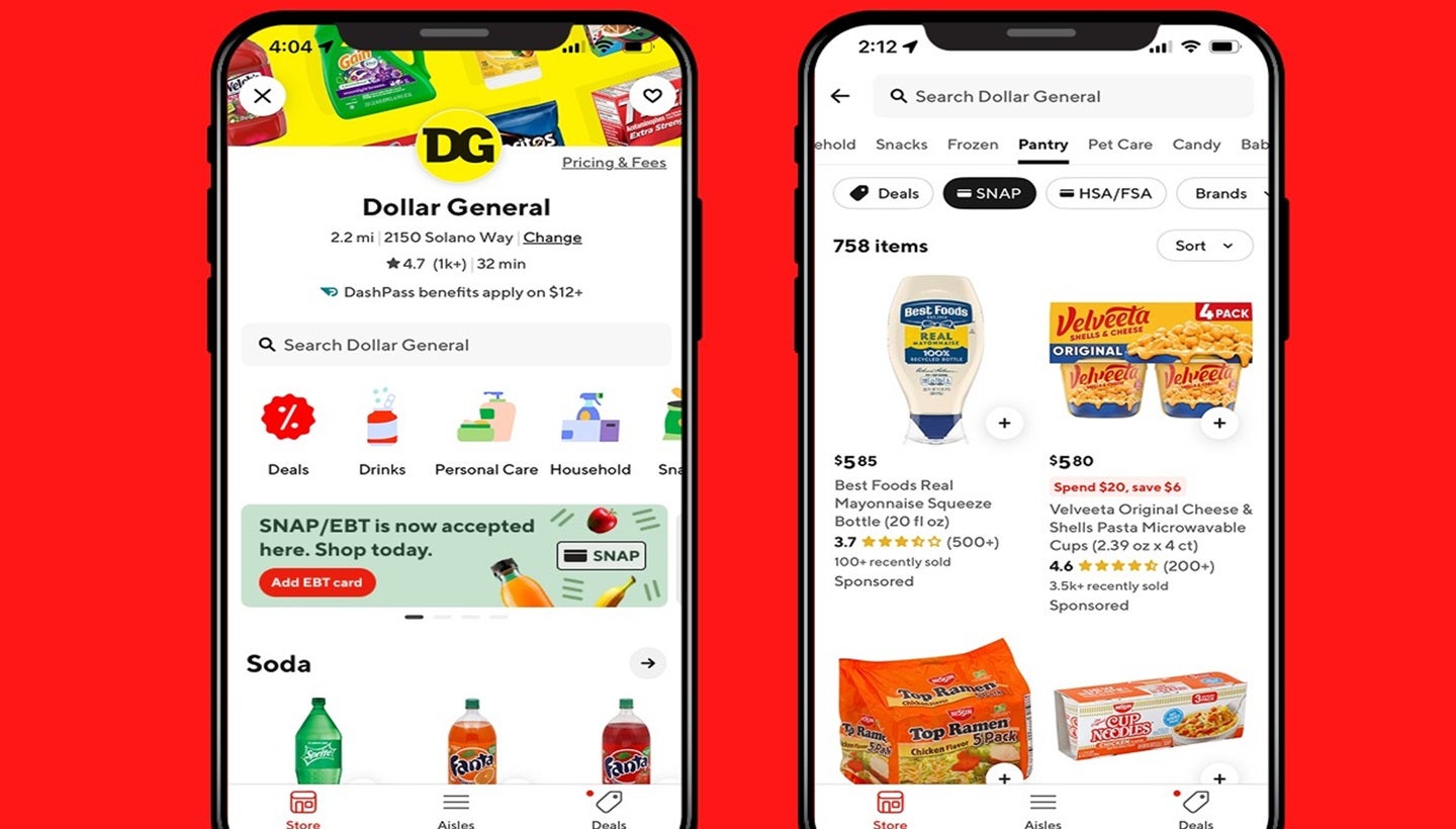 Dollar General accepts SNAP/EBT payments on DoorDash Marketplace