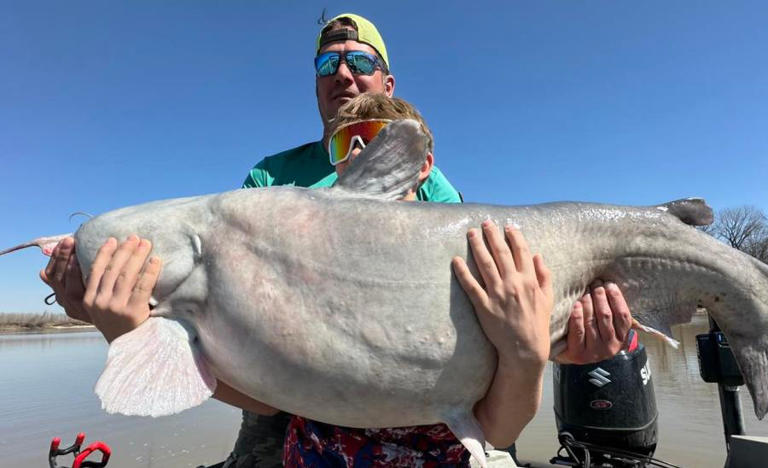 Epic birthday catch: Boy snags massive 78-pound catfish from Missouri River