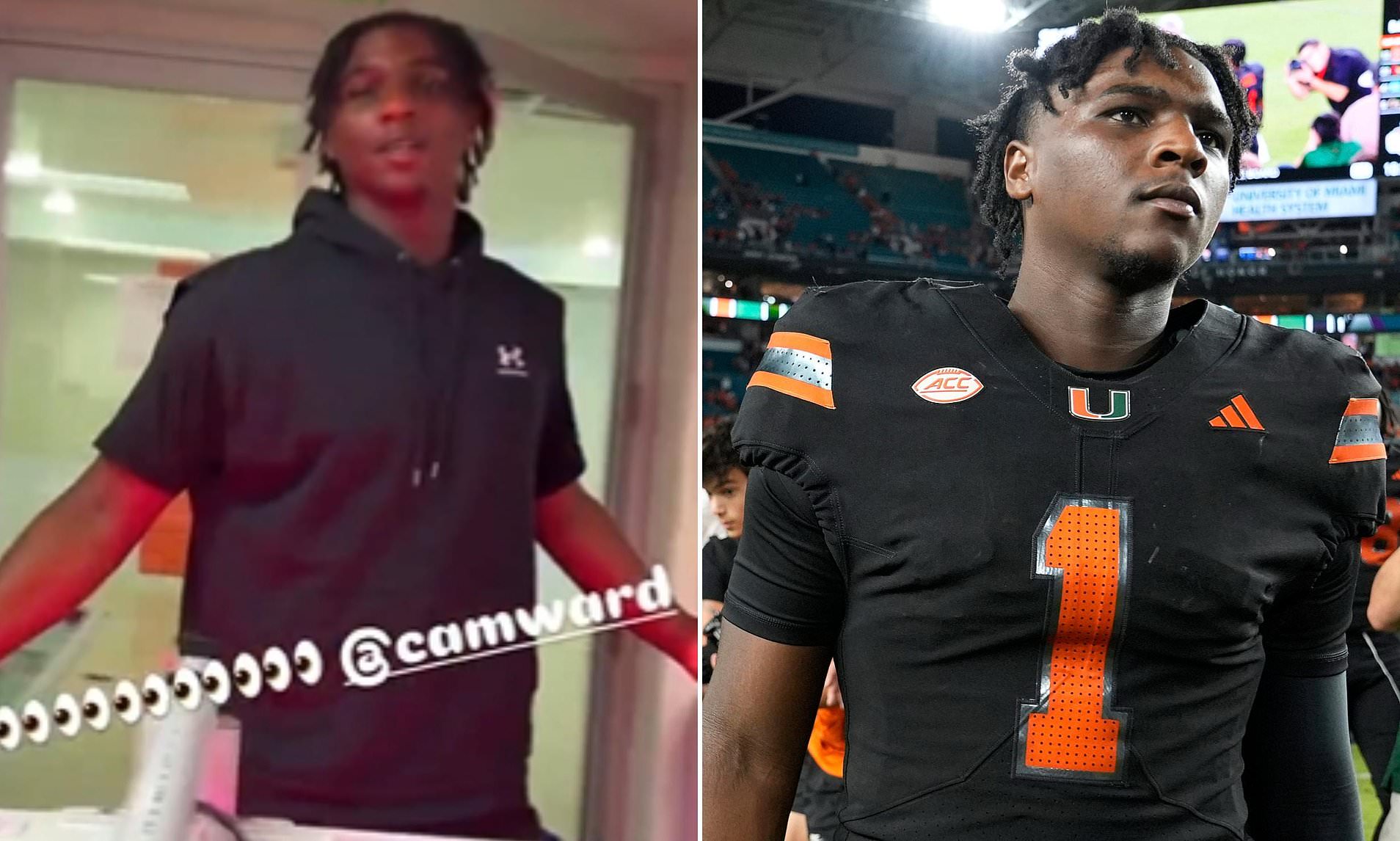 Cam Ward sparks rumors on which NFL team will pick him with appearance ...