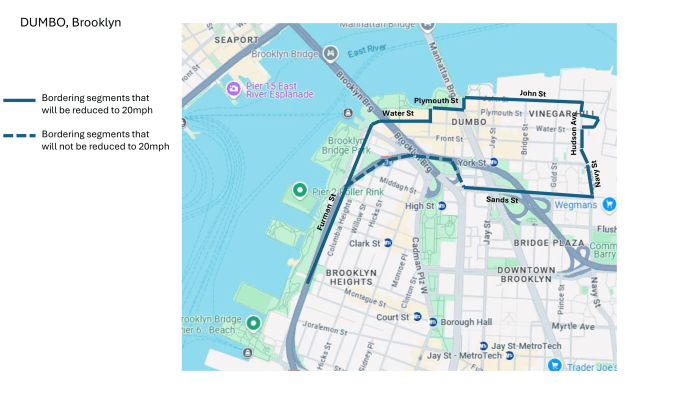 Speed limit in Dumbo to be lowered to 20 mph as nabe becomes Brooklyn’s ...