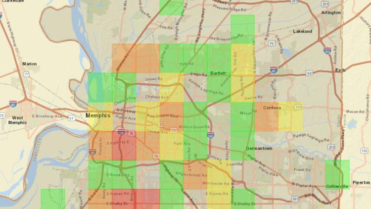 Power outage numbers down to 2,500 after more than 12,000 MLGW ...