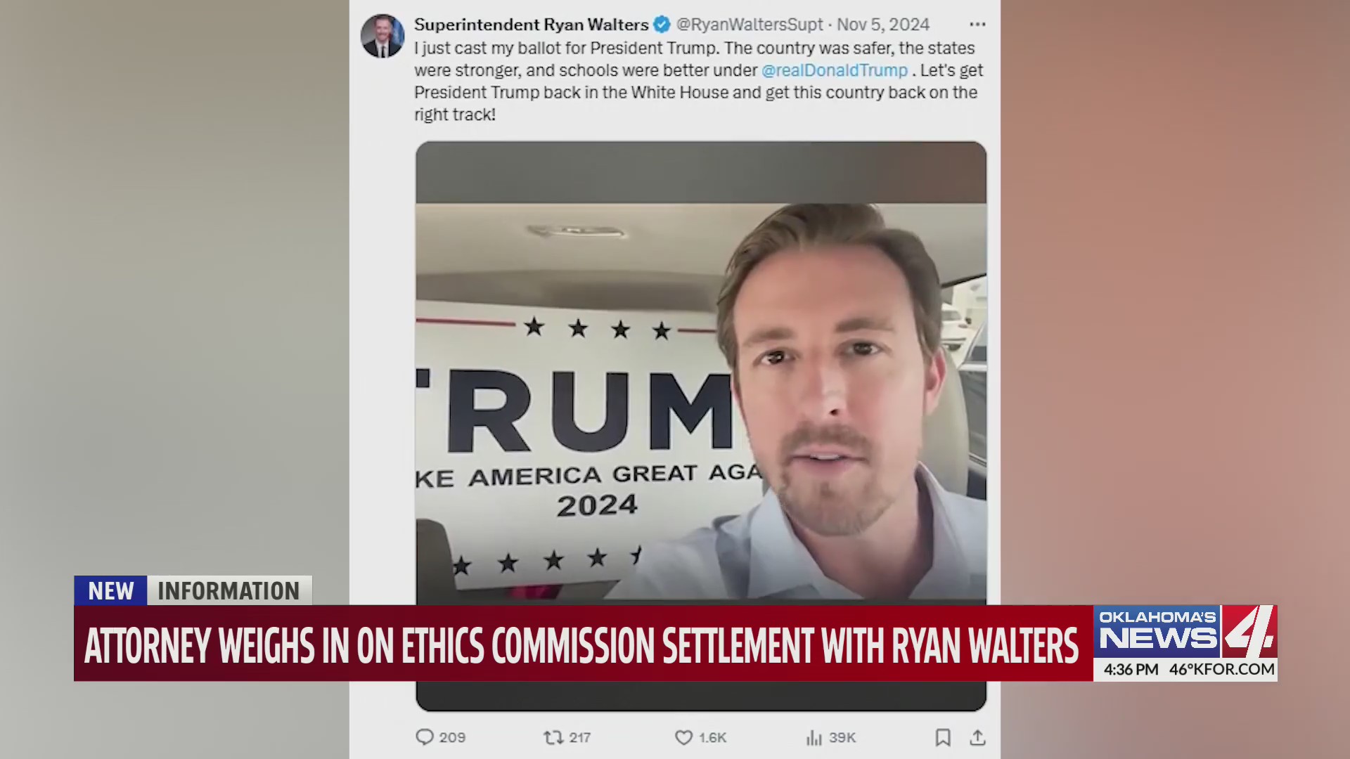 Attorney weighs in on Ethics Commission settlement with Ryan Walters