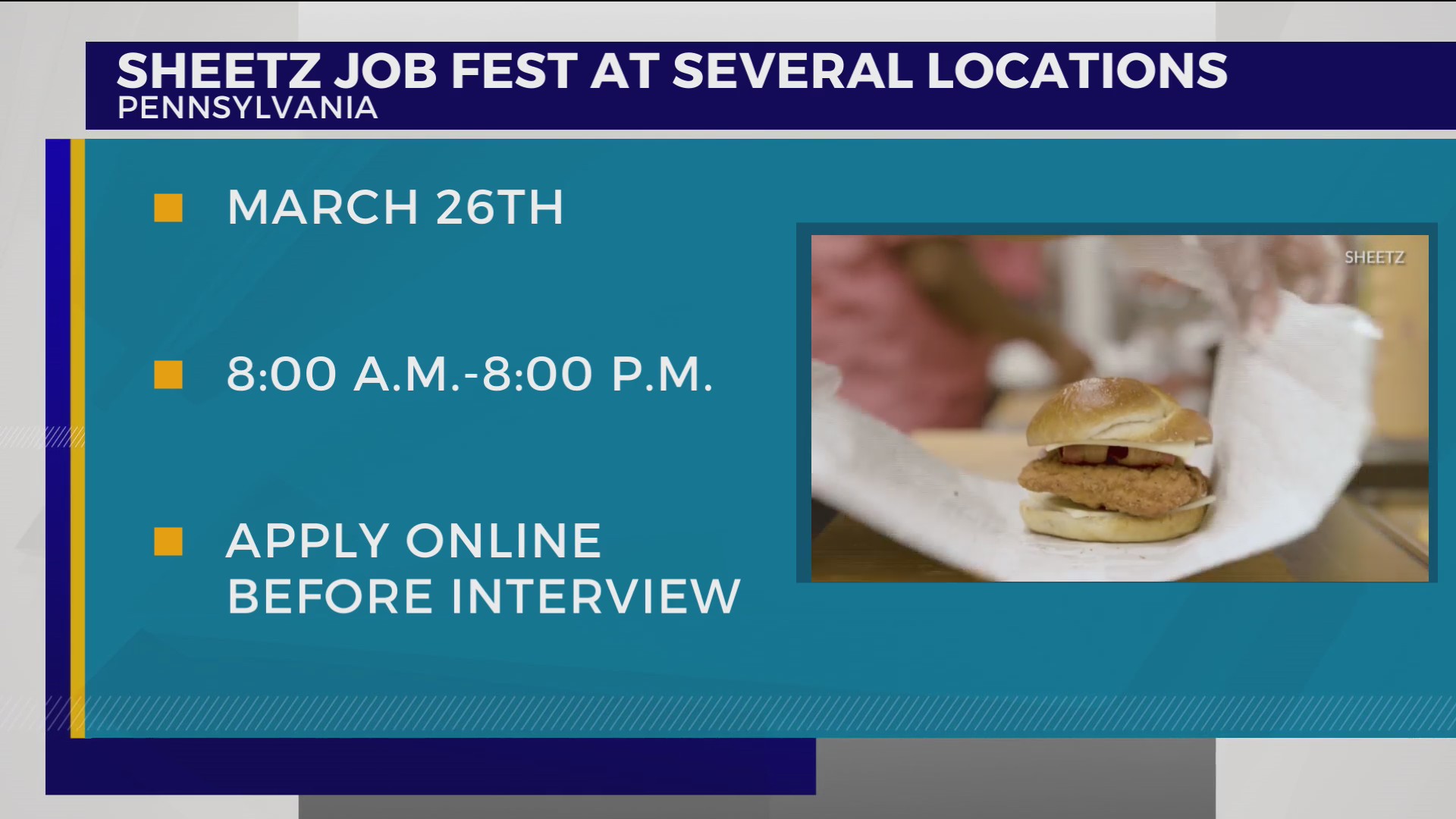 Sheetz to hire more than 440 employees in Pennsylvania, hosting hiring ...