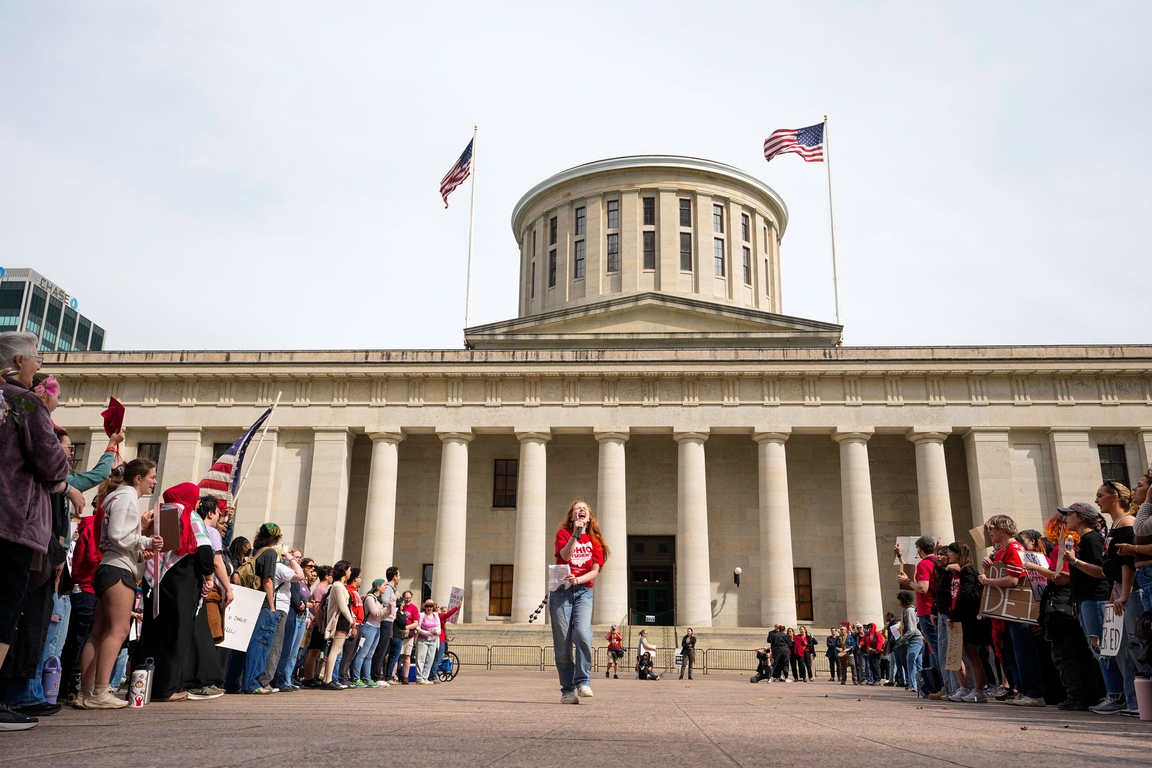 Protest against Ohio Senate Bill 1 at state capitol
