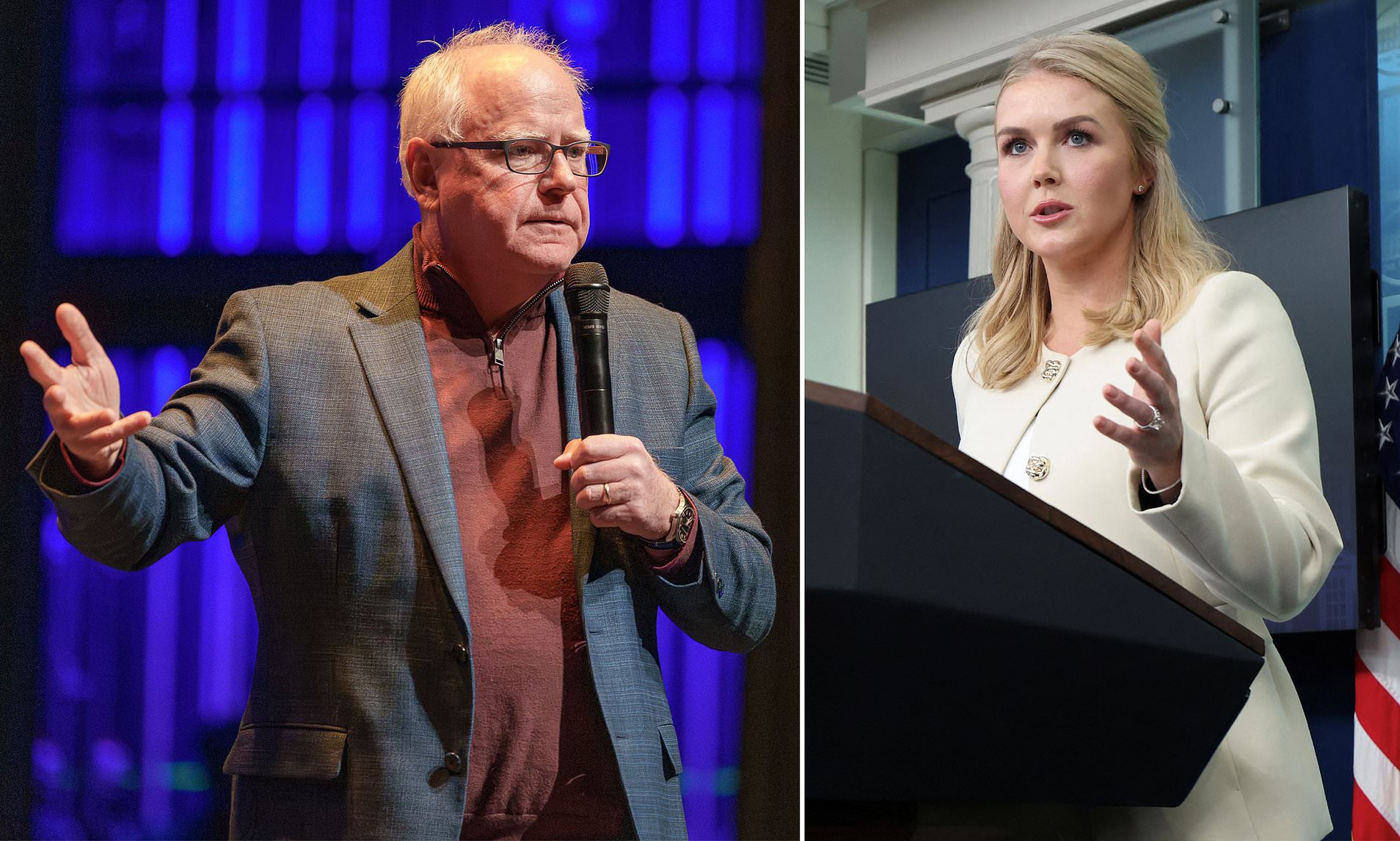 Tim Walz is living a 'sad existence' seethes Karoline Leavitt
