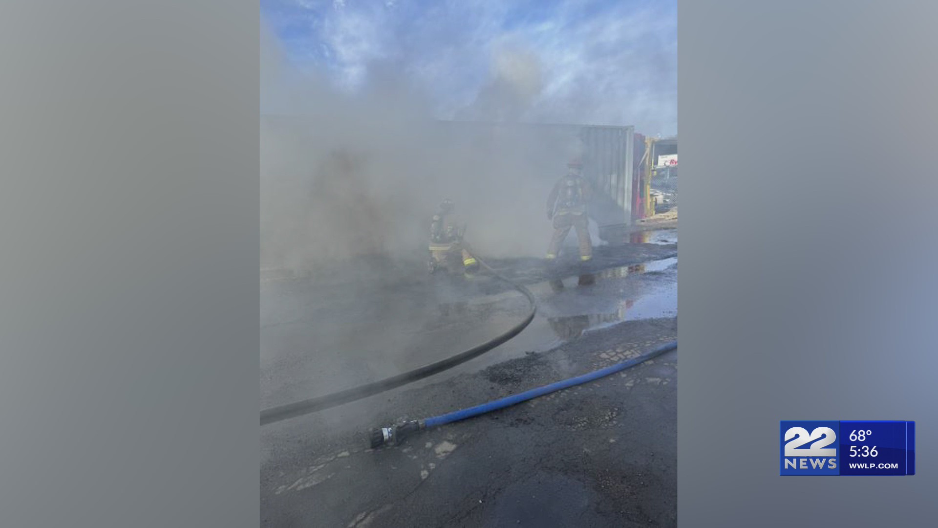 Crews control fire at Westfield DPW storage unit