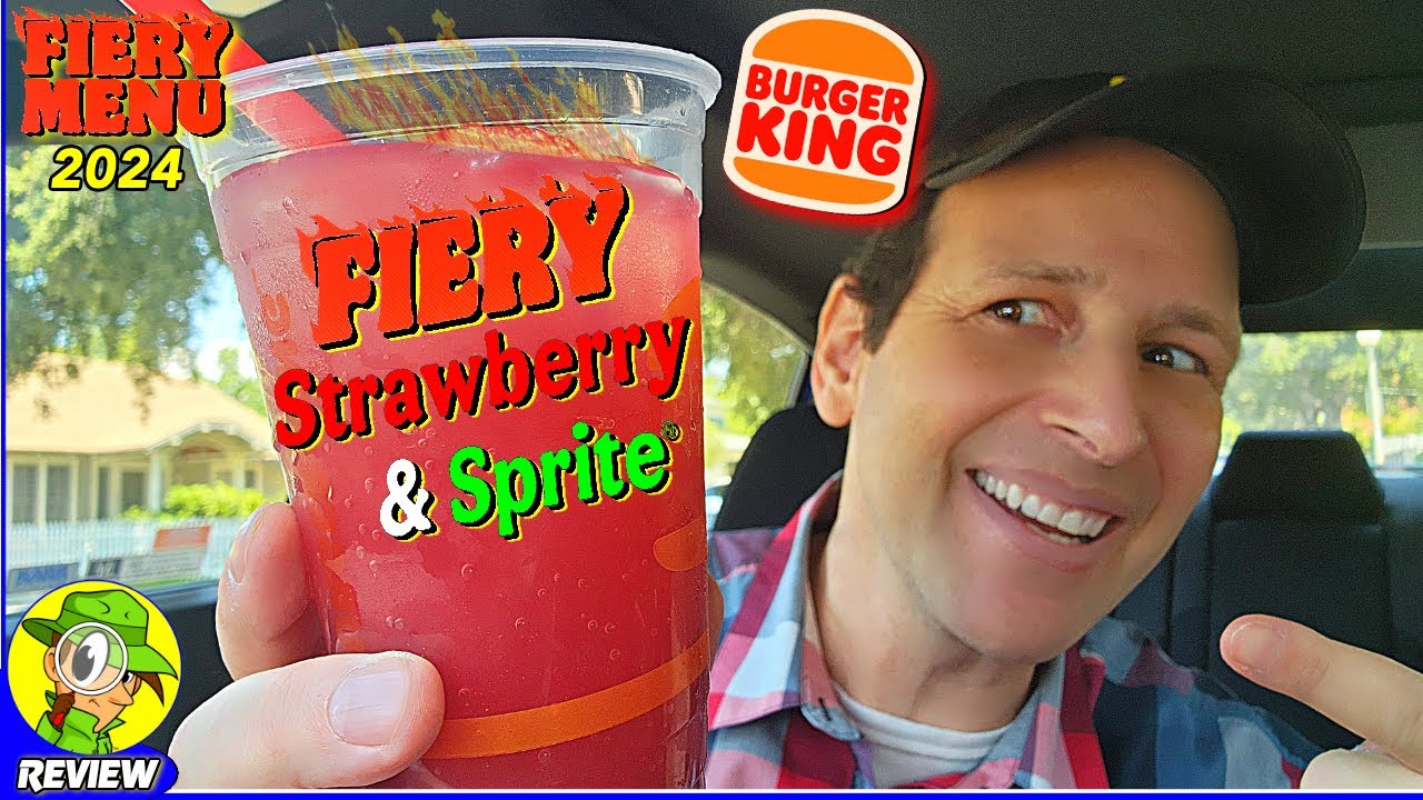 Burger King® Fiery Strawberry & Sprite® Review Fiery Menu! Peep THIS Out!