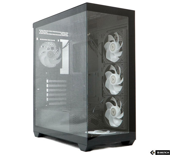 효율적인 공간의 5팬 제공 ATX PC 케이스, 앱코 UH40 킬러웨일 ARGB