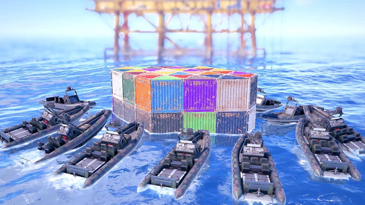 Solo Raiding a Supercharged Large Oil Rig Depot