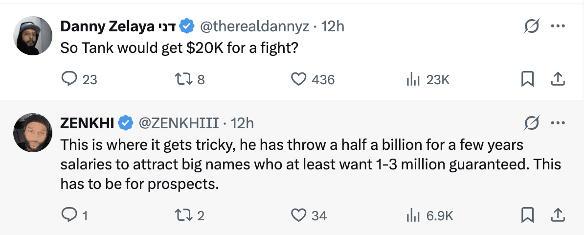 Fans Bash TKO's Boxing Pay Structure - 'This Can't Be Real'