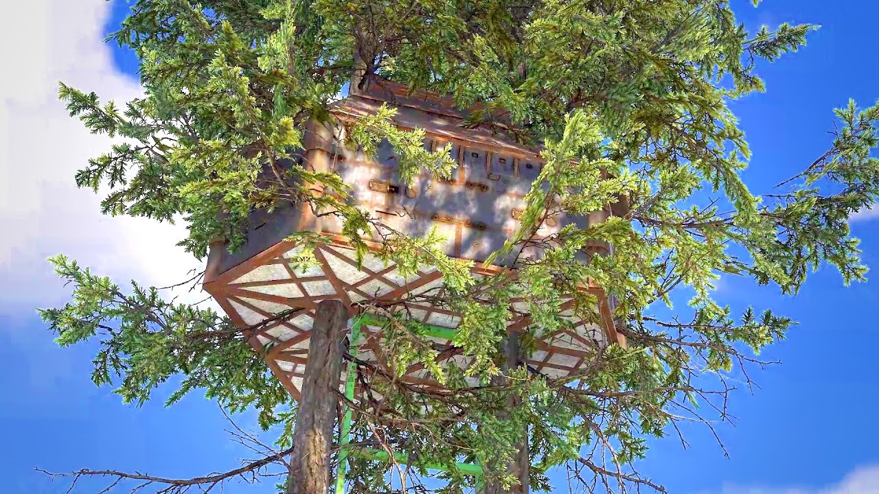 Raiding a Rare Hidden Treehouse Bunker Build