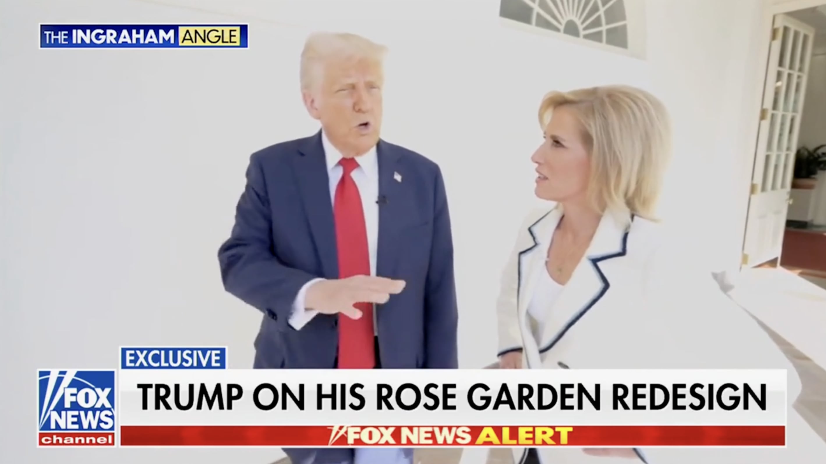 Trump Reveals Why He Wants to Pave Over the White House Rose Garden