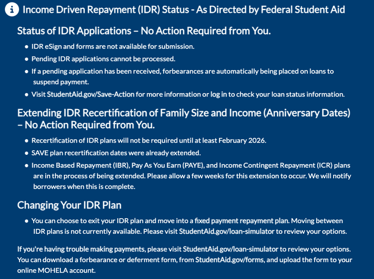 FSA Extends IDR Recertification Until 2026 FSA Extends IDR Recertification Until 2026