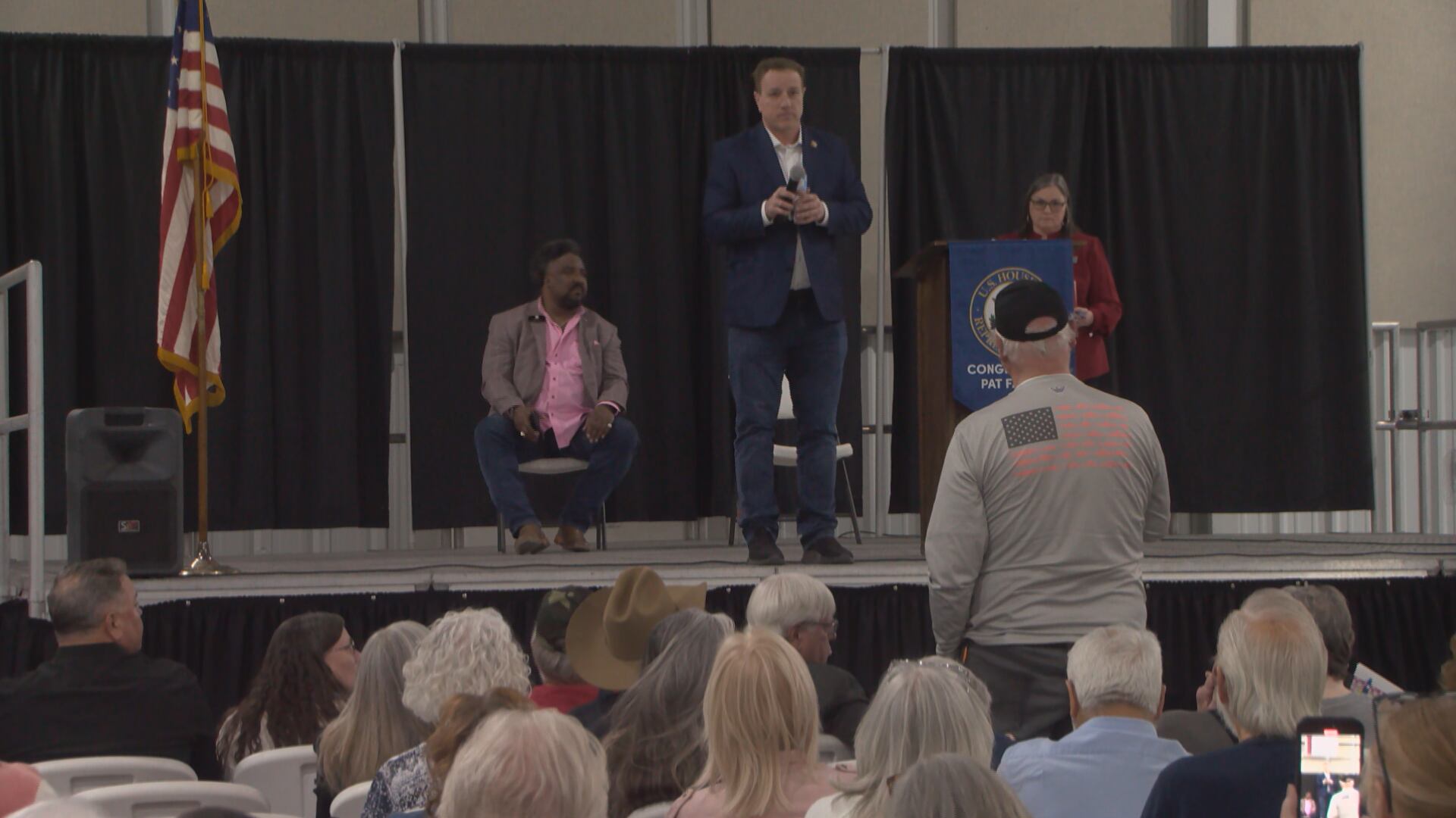 Congressman Pat Fallon speaks on DOGE at town hall meeting