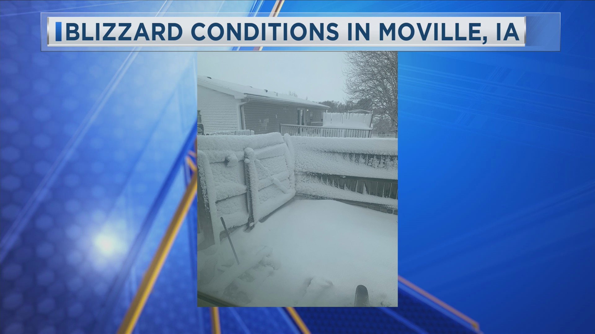 Moville, IA Blizzard Conditions