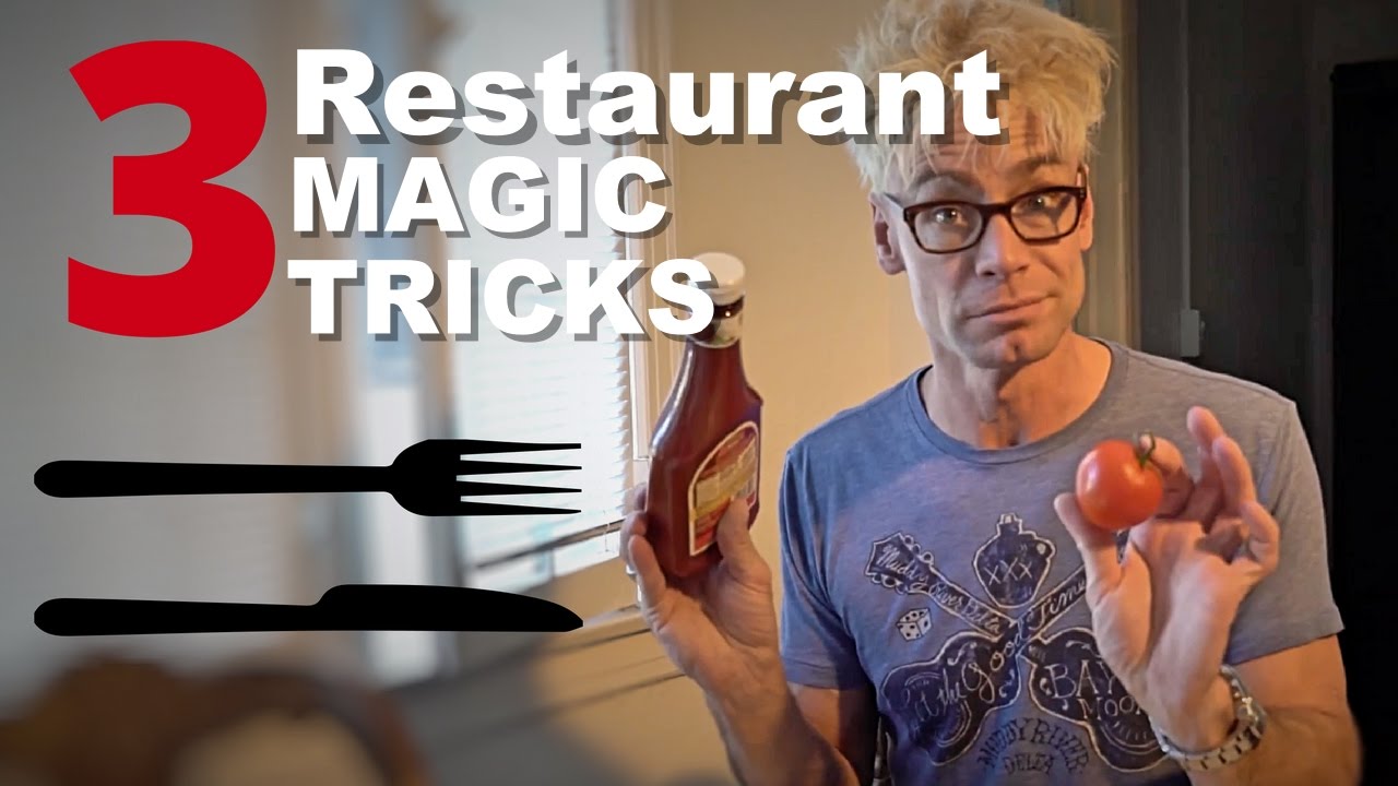 The best magic pranks to trick the waitstaff at a restaurant!