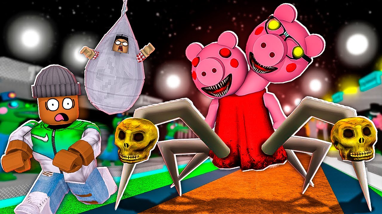Spider Piggy vs Kev – Custom Piggy Characters in Roblox