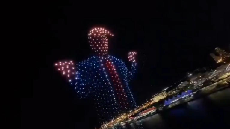 Viral drone show in Florida honours Donald Trump