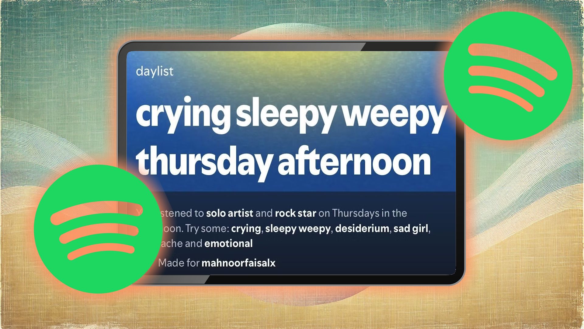 I Love Spotify's Daylists, but Man, Spotify Needs Some Chill