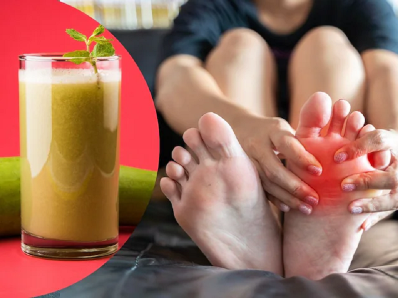 This green juice will throw out the uric acid deposited in every corner ...